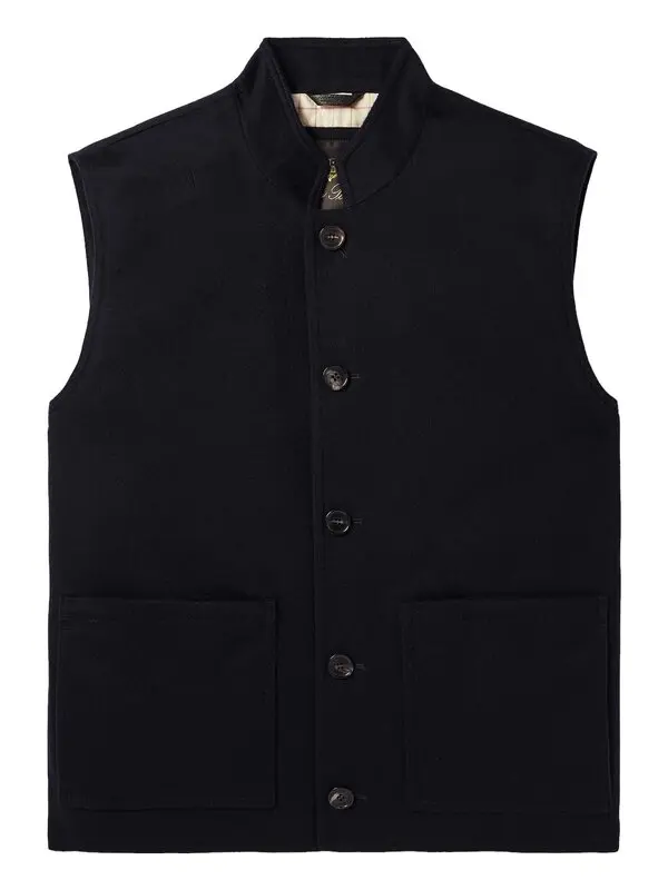 Loro Piana Storm System Cashmere-felt Gilet - Blue