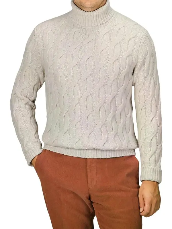 ZANONE Cable-knit Sweater - Neutrals