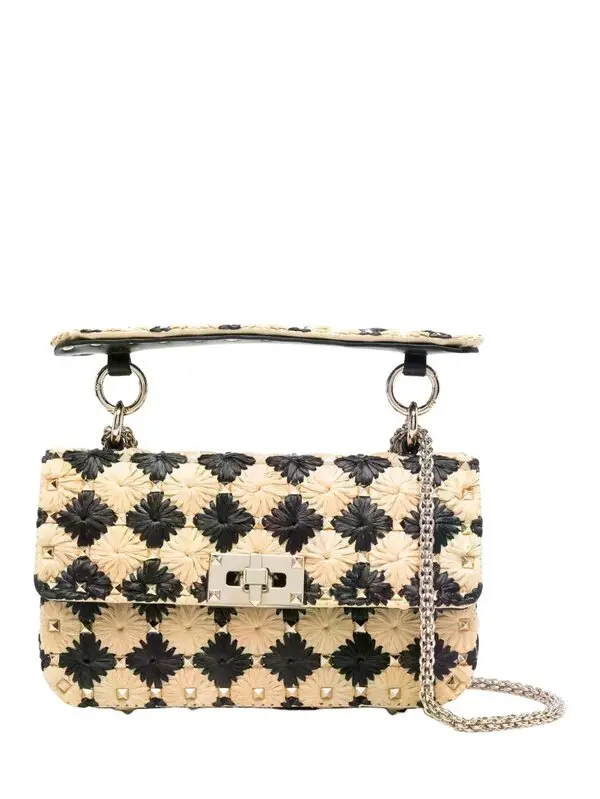 Valentino Garavani Rockstud Shoulder Bag - Neutrals