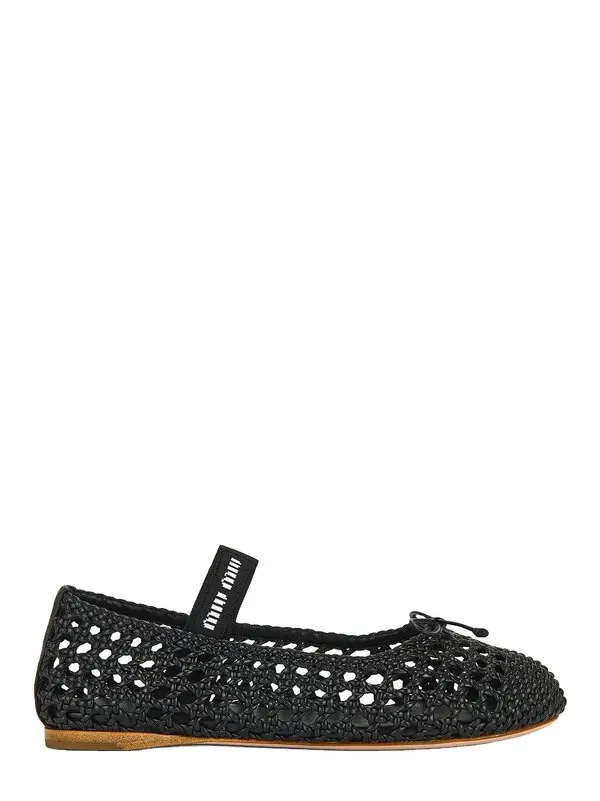 Miu Miu Ballet Flat - Nero
