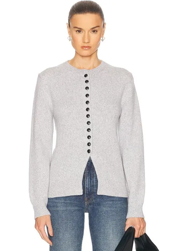 Khaite Josette Cashmere Cardigan - Dove
