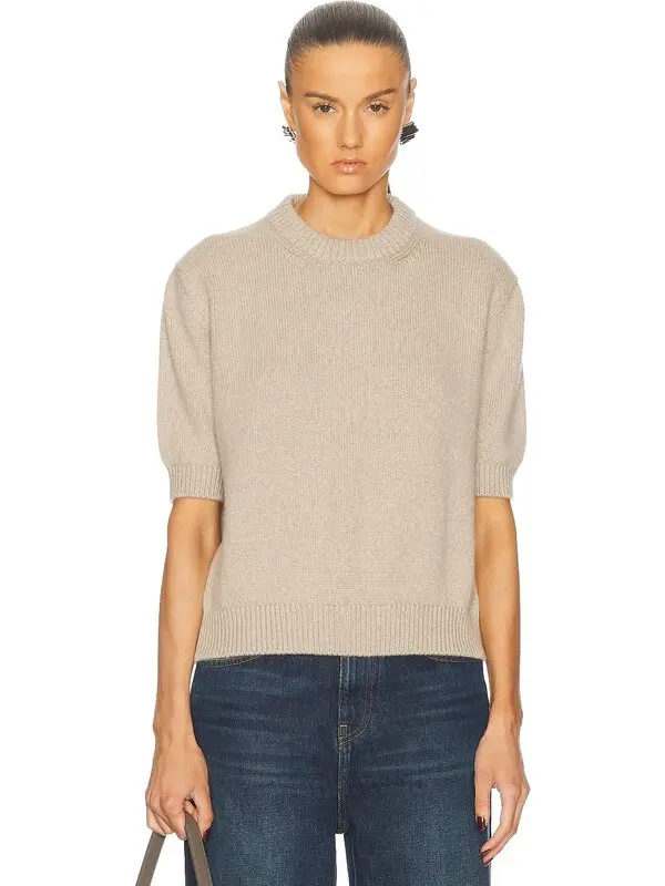 Khaite Davin Cashmere Sweater - Putty