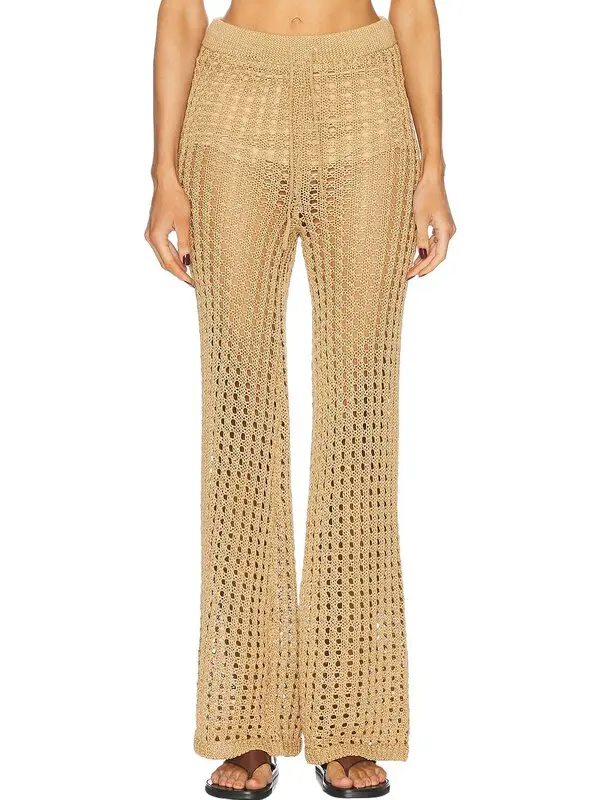 SIMONMILLER Brisas Crochet Pant - Natural