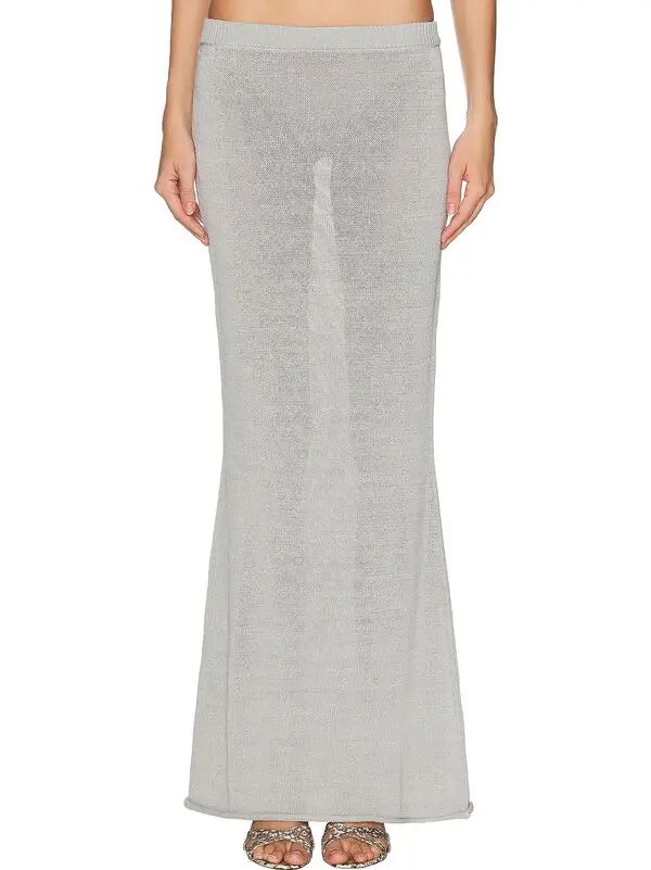 SEROYA Kora Maxi Skirt - Grey
