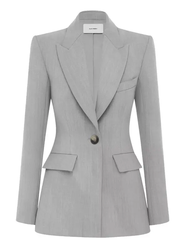 Alex Perry Wool-blend Blazer - Grey