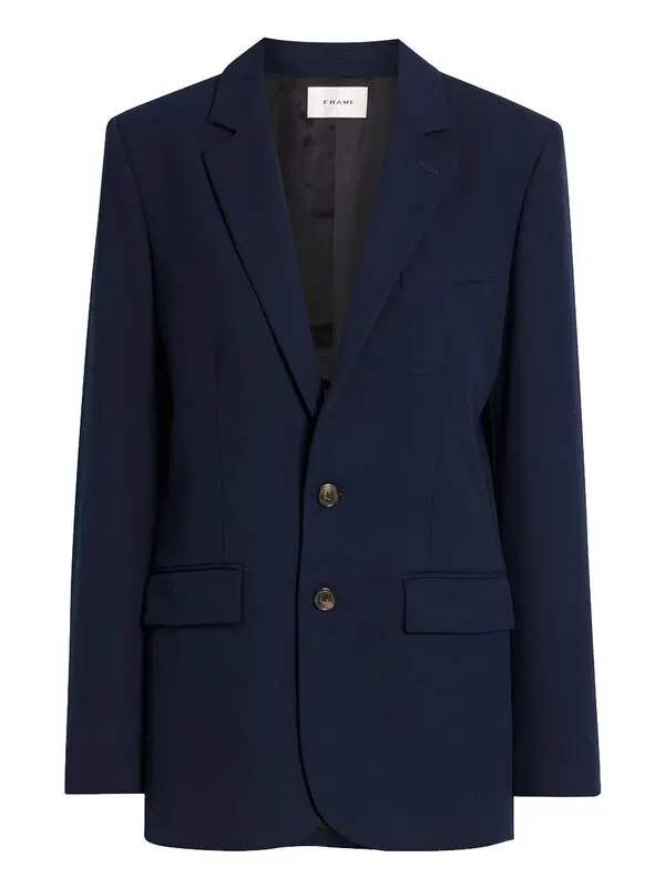 FRAME Everyday Twill Blazer - Navy