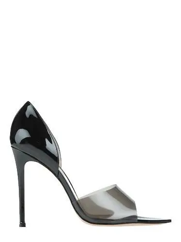 GIANVITO ROSSI Leather And Plastic Sandals - Black