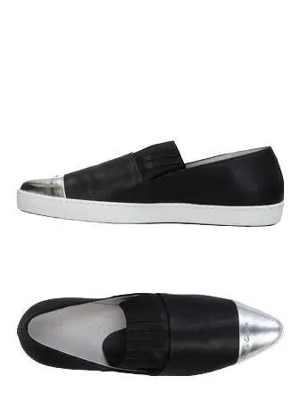 MANILA GRACE Leather Sneakers - Black