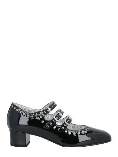 CAREL Embellished Leather Pumps - Black