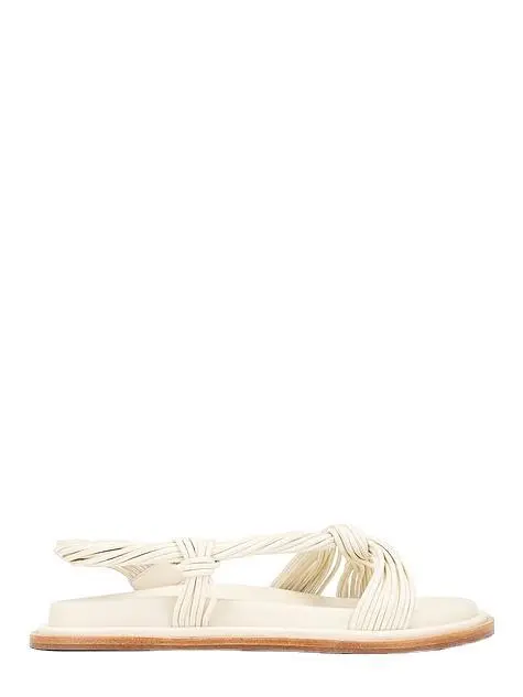 Acler Iverly Knot Sandal - Vanilla