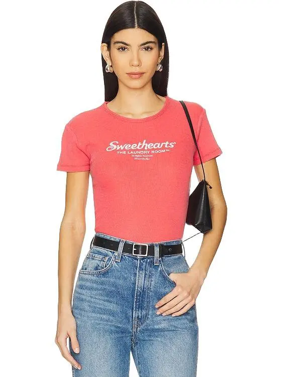 THE LAUNDRY ROOM Sweethearts Official Tm Baby Tee - Vintage Red