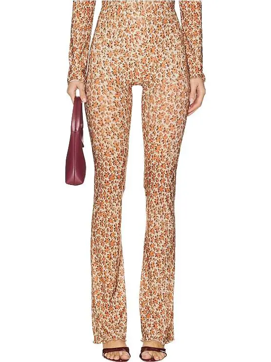 KNWLS Halcyon Legging In Burnt Orange - Scorched Flower