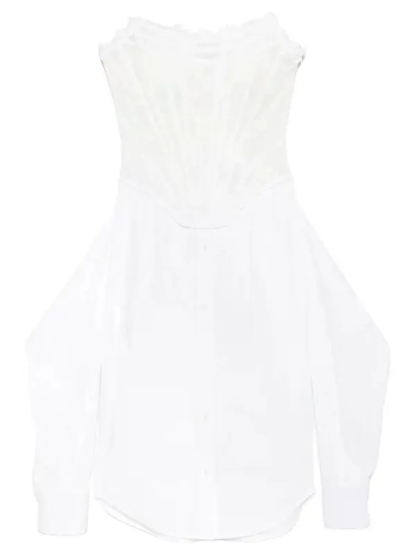 Giuseppe Di Morabito Deconstructed Midi Dress - White