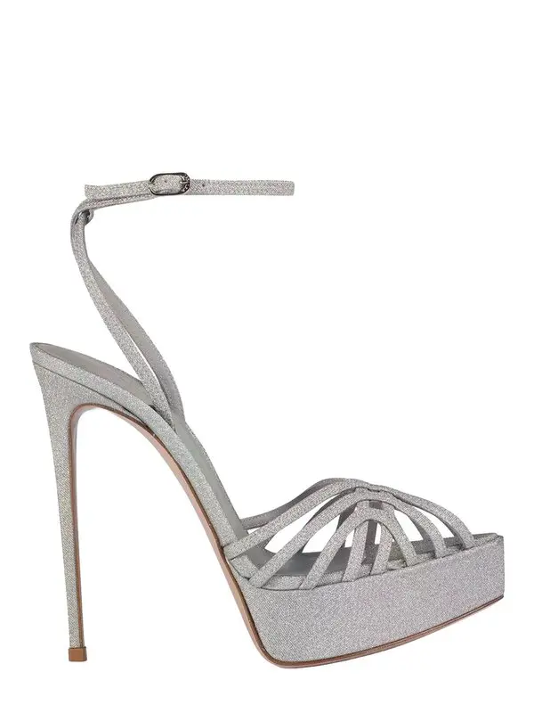 LE SILLA 140mm Embrace Sandals - Silver