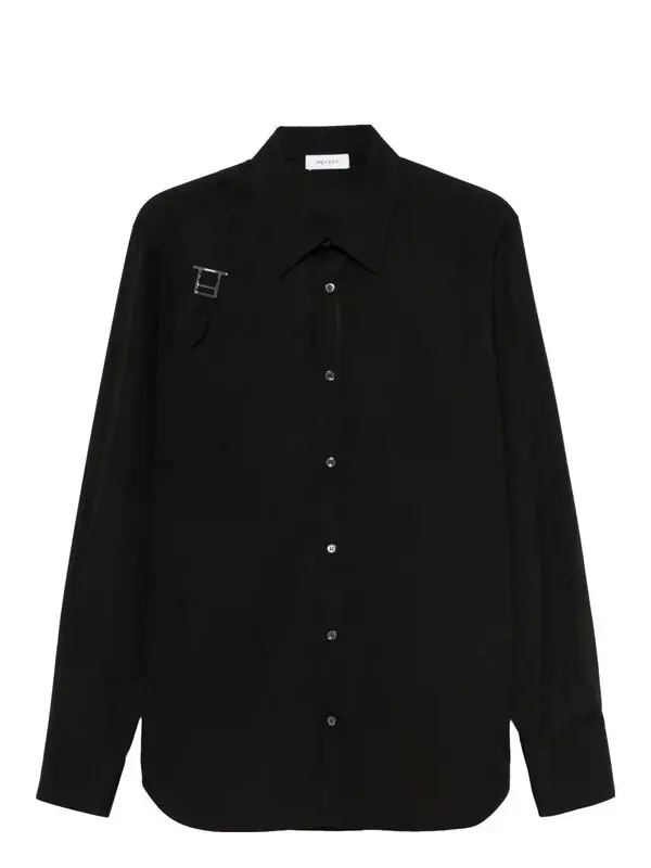 Alexander McQueen Buckle-detailed Shirt - Black