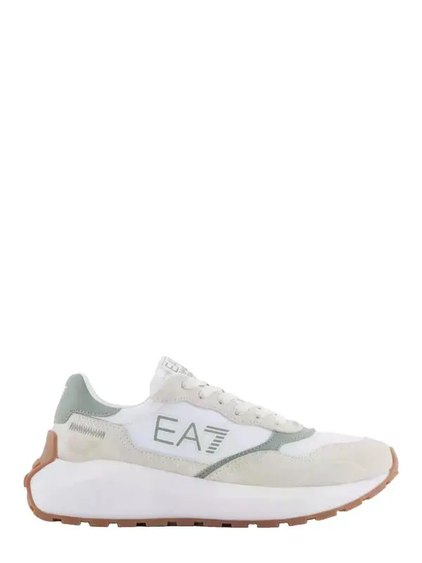 Emporio Armani Logo-appliqué Sneakers - White