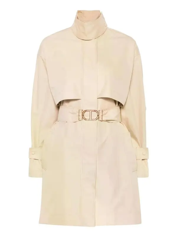 TWINSET Belted Coat - Neutrals