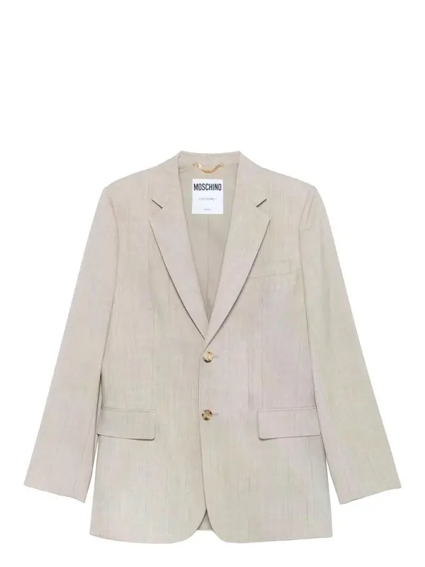 Moschino Virgin-wool Blazer - Neutrals