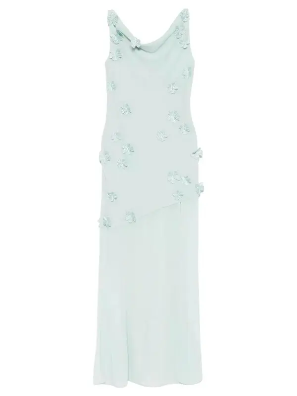 Remain Birger Christensen Waterfall Maxi Dress - Blue