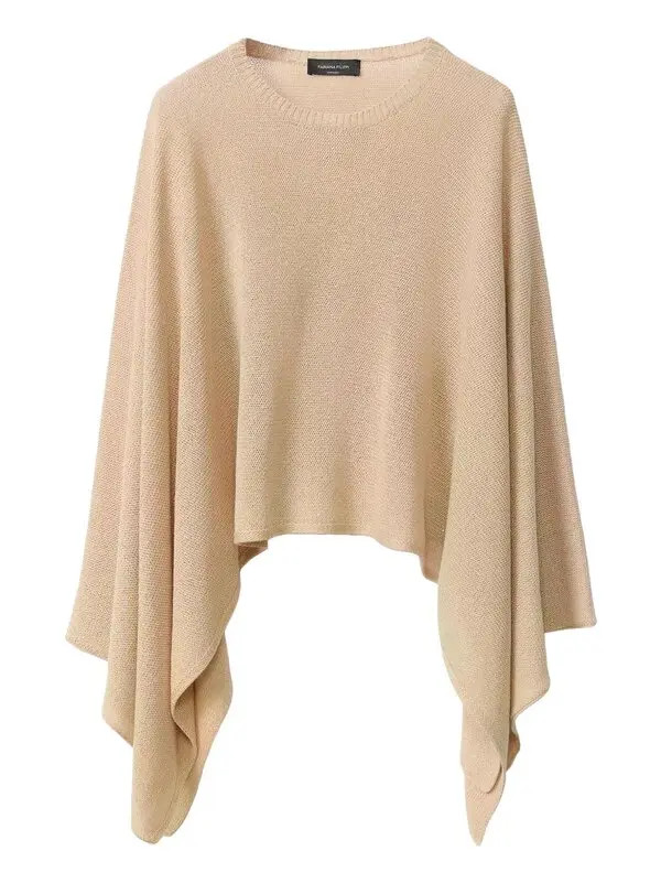 Fabiana Filippi Fine-knit Cape - Neutrals