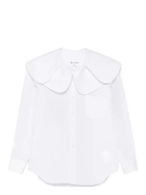 Comme Des Garçons Petal-collar Shirt - White