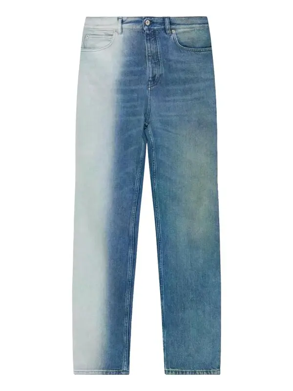 Loewe Two-tone Straight Leg Jeans - Blue