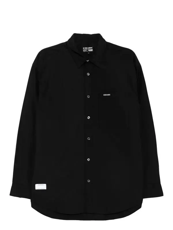 Izzue Logo-patch Shirt - Black