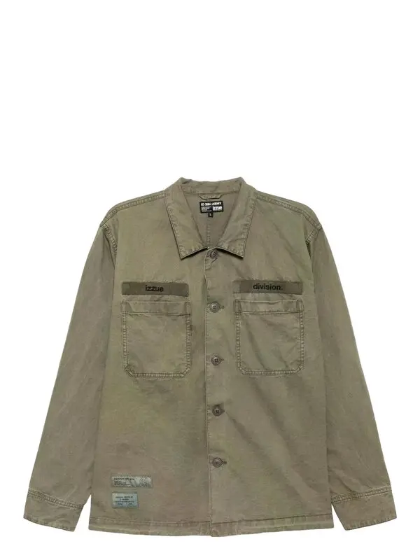 Izzue Logo-embroidered Shirt - Green