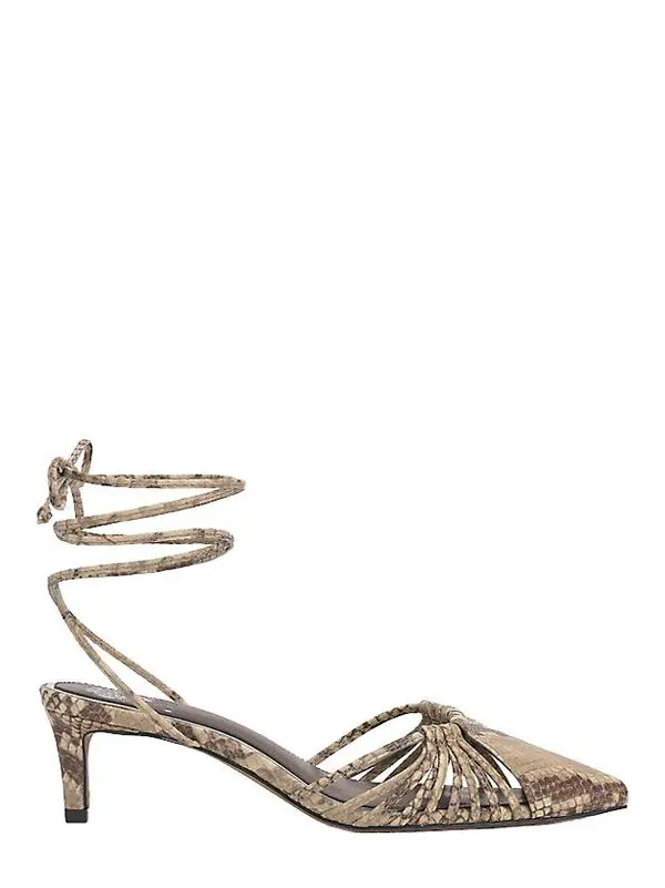 Vince Camuto Kota Ankle-wrap Kitten Heels - Taupe