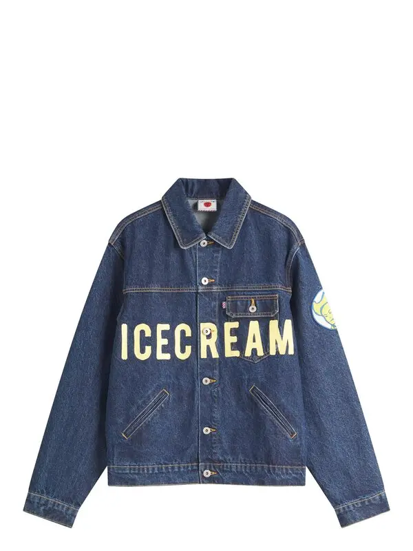 ICECREAM Cowboy Denim Trucker Jacket - Indigo