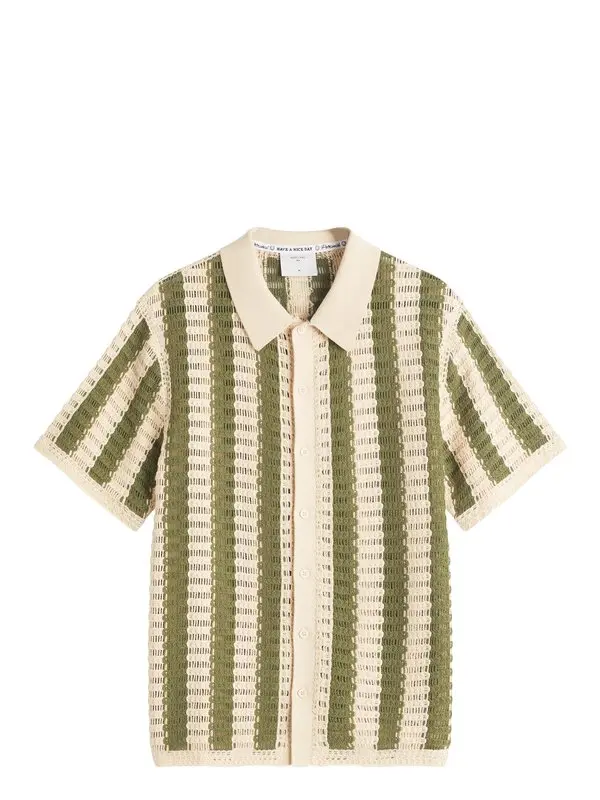 PERCIVAL Barletta Knitted Shirt - Olive