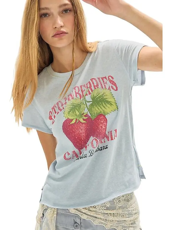 Free People We The Free Graphic T-shirt - Strawberry Combo
