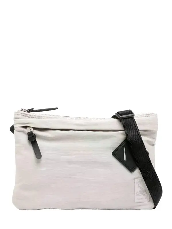 AGNES B. Canvas Messenger Bag - Neutrals