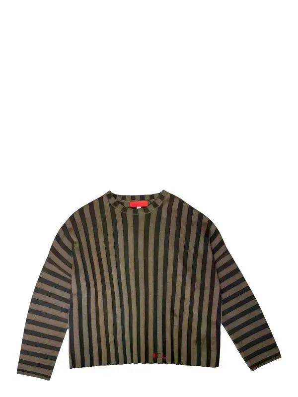 Eckhaus Latta Striped Pullover - Brown