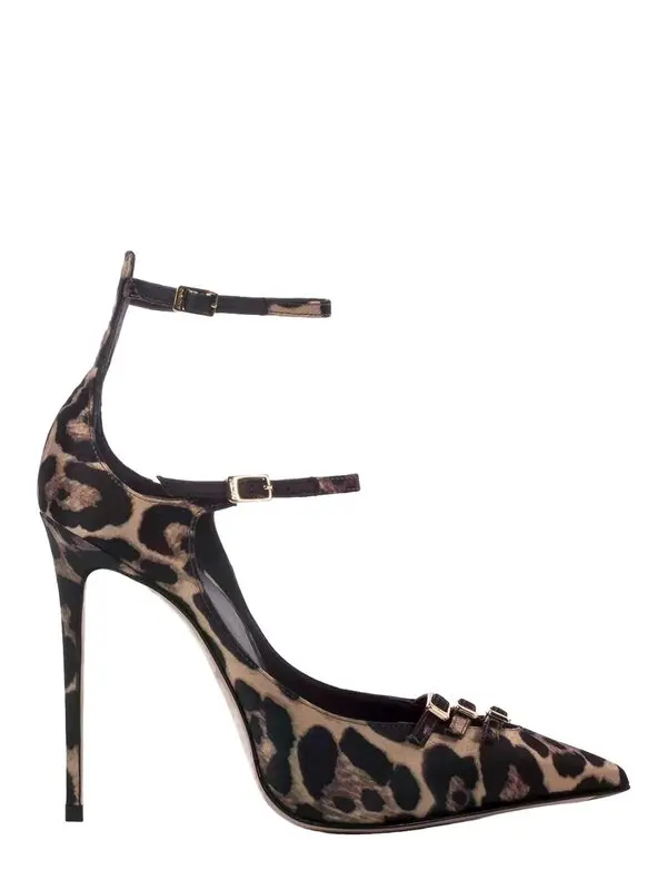 LE SILLA Morgana 120mm Leopard-print Pumps - Brown