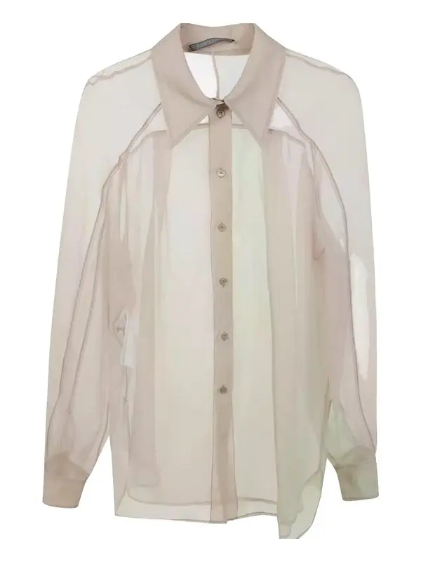 Alberta Ferretti Silk Shirt - Neutrals