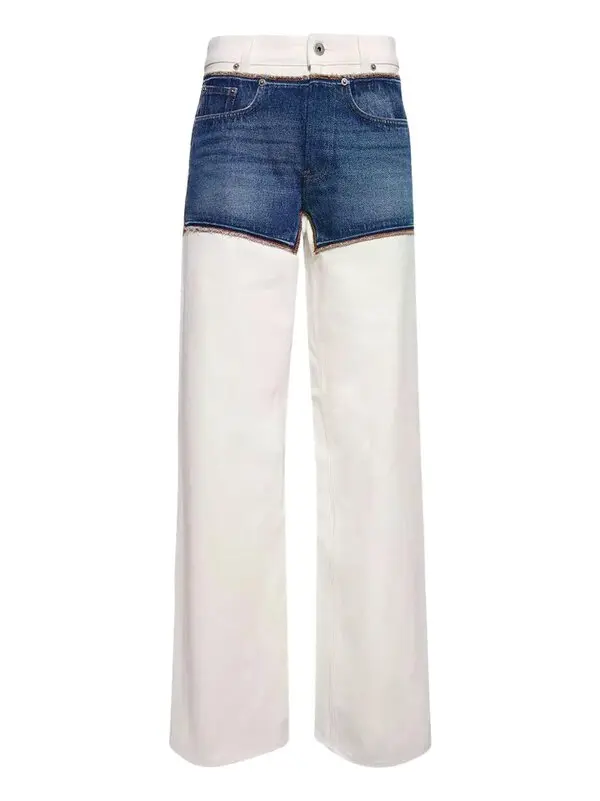 Jean Paul Gaultier Petit Grand Panelled Jeans - Neutrals