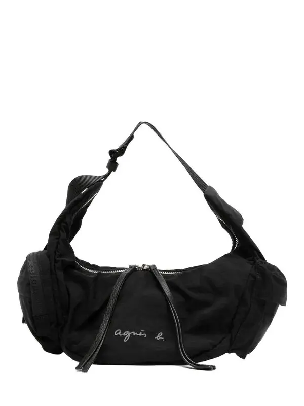 AGNÈS B. Nylon Shoulder Bag - Black