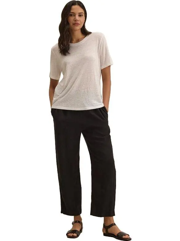 Velvet By Graham & Spencer Clee Linen Pants - Black