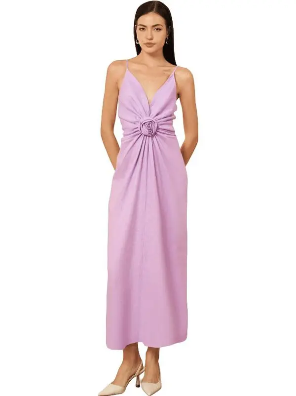 Yumi Kim Adina Linen Dress - Natural