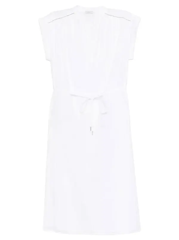 Peserico Cotton Midi Dress - White