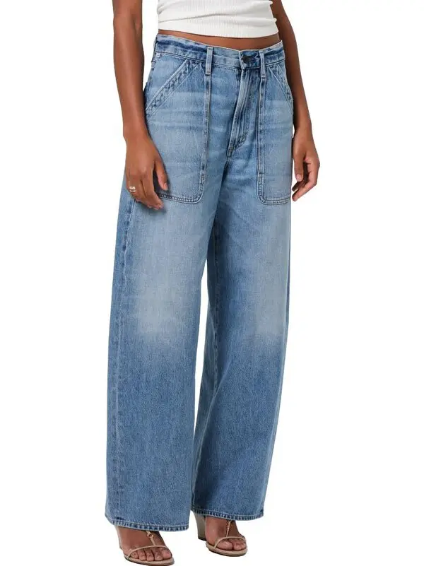 Citizens Of Humanity Ayla High-waist Wide-leg Utility Jeans - Zenith