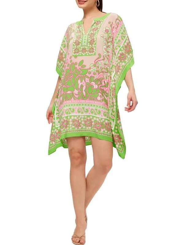 Trina Turk Theodora Floral Print Caftan Dress - Multi