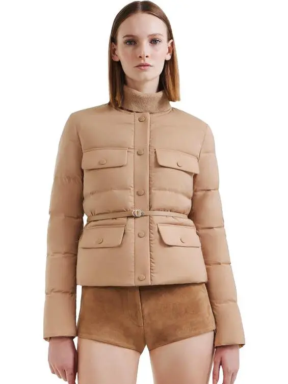 Rudsak Francesca Quilted Down Jacket - Almond