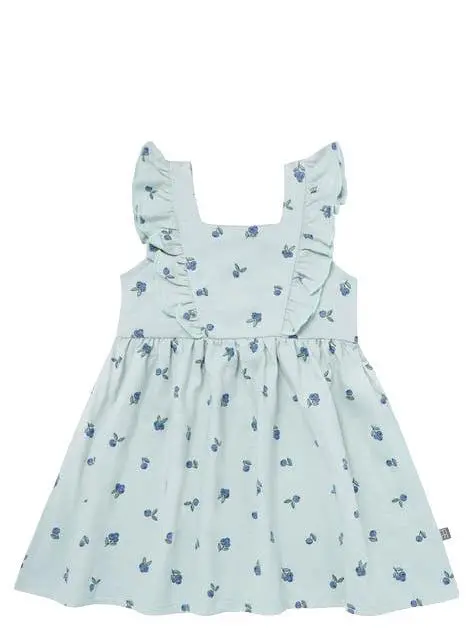 MODERN MOMENTS™ BY GERBER Bow Back Dress - Lt Sky Blueberries