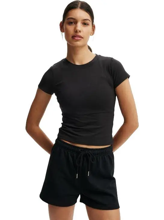 Cotton:on Active Ultra Soft Fitted T-shirt - Black