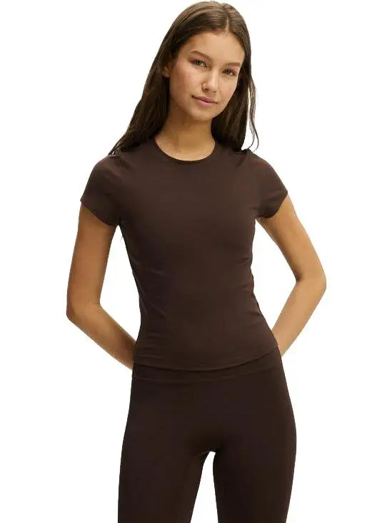 Cotton:on Active Ultra Soft Fitted T-shirt - French Roast