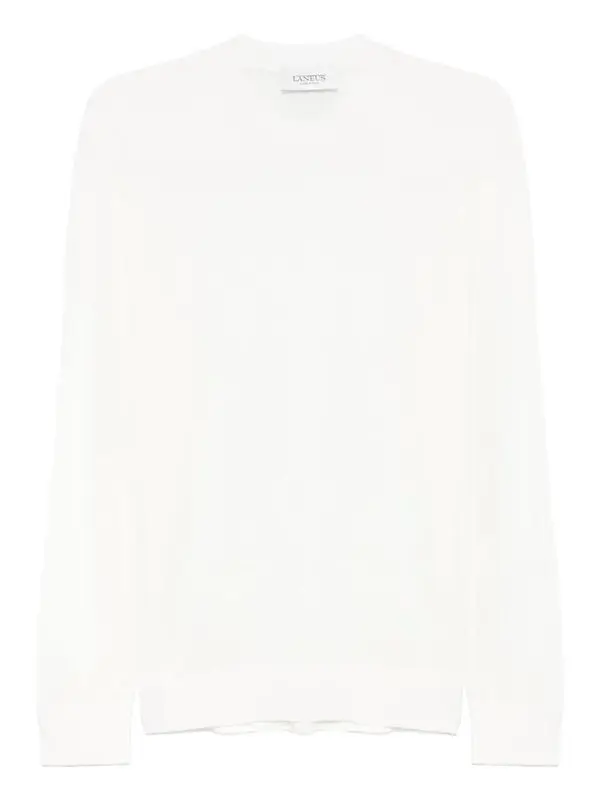 LANEUS Crew Neck T-shirt - White