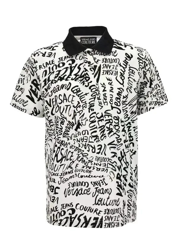 Versace Logo-print Polo Shirt - White