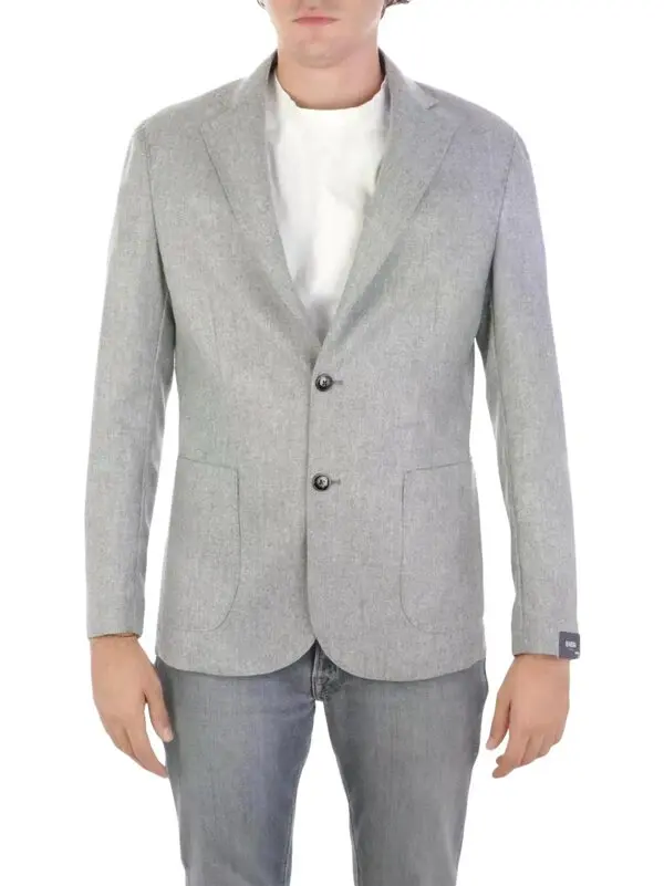 BARBA NAPOLI Single-breasted Blazer - Grey